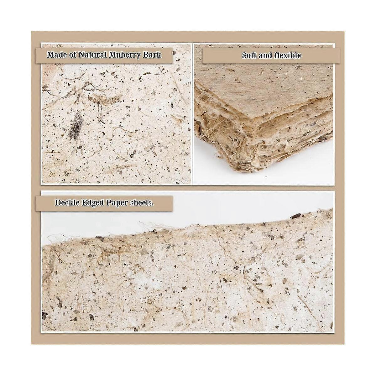 Handmade Paper Sheets: 100Pcs Vintage Craft Paper Sheets for ...