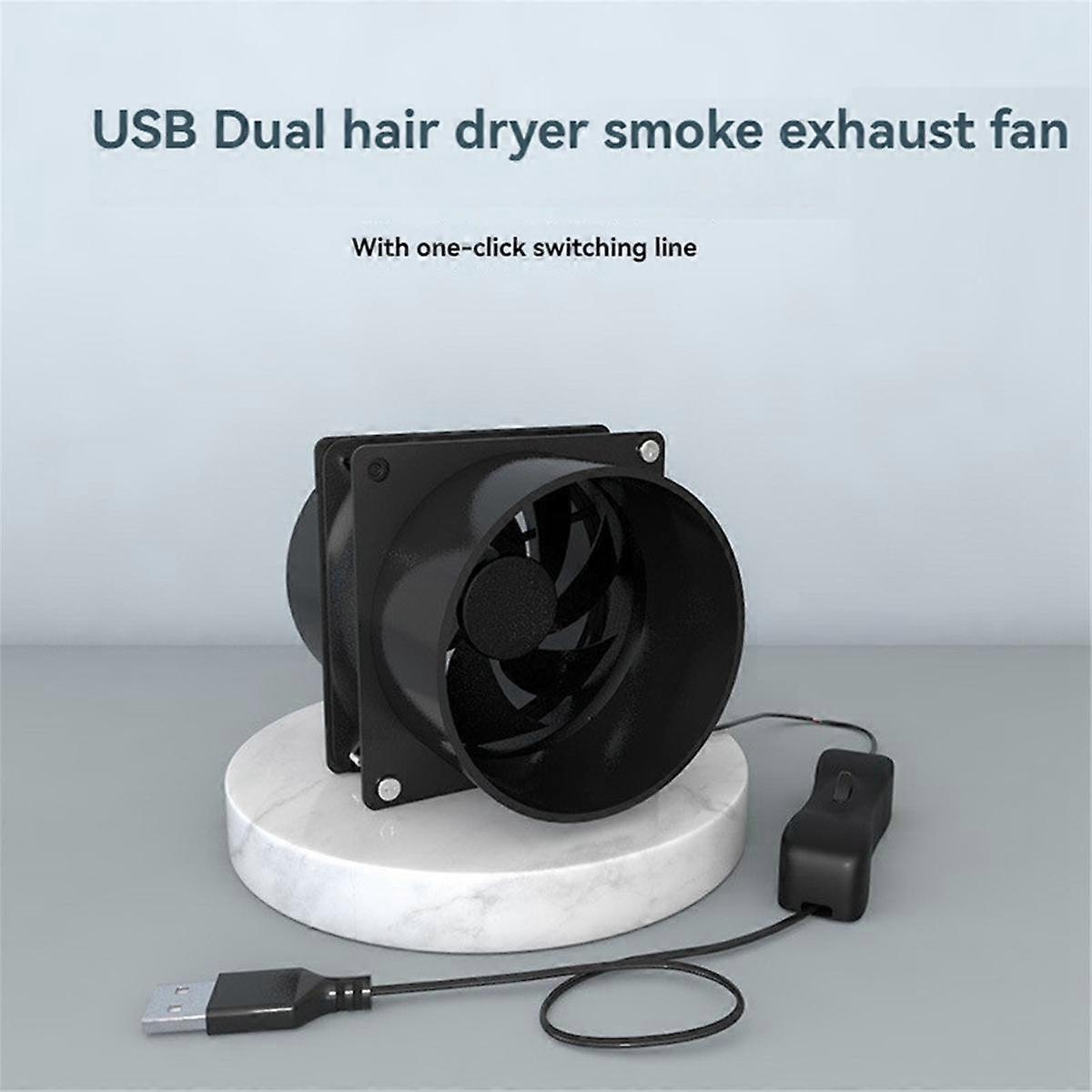 USB 5V Solder Smoke Absorber ESD Fume Extractor Fan Pipe Duct Exhuast ...