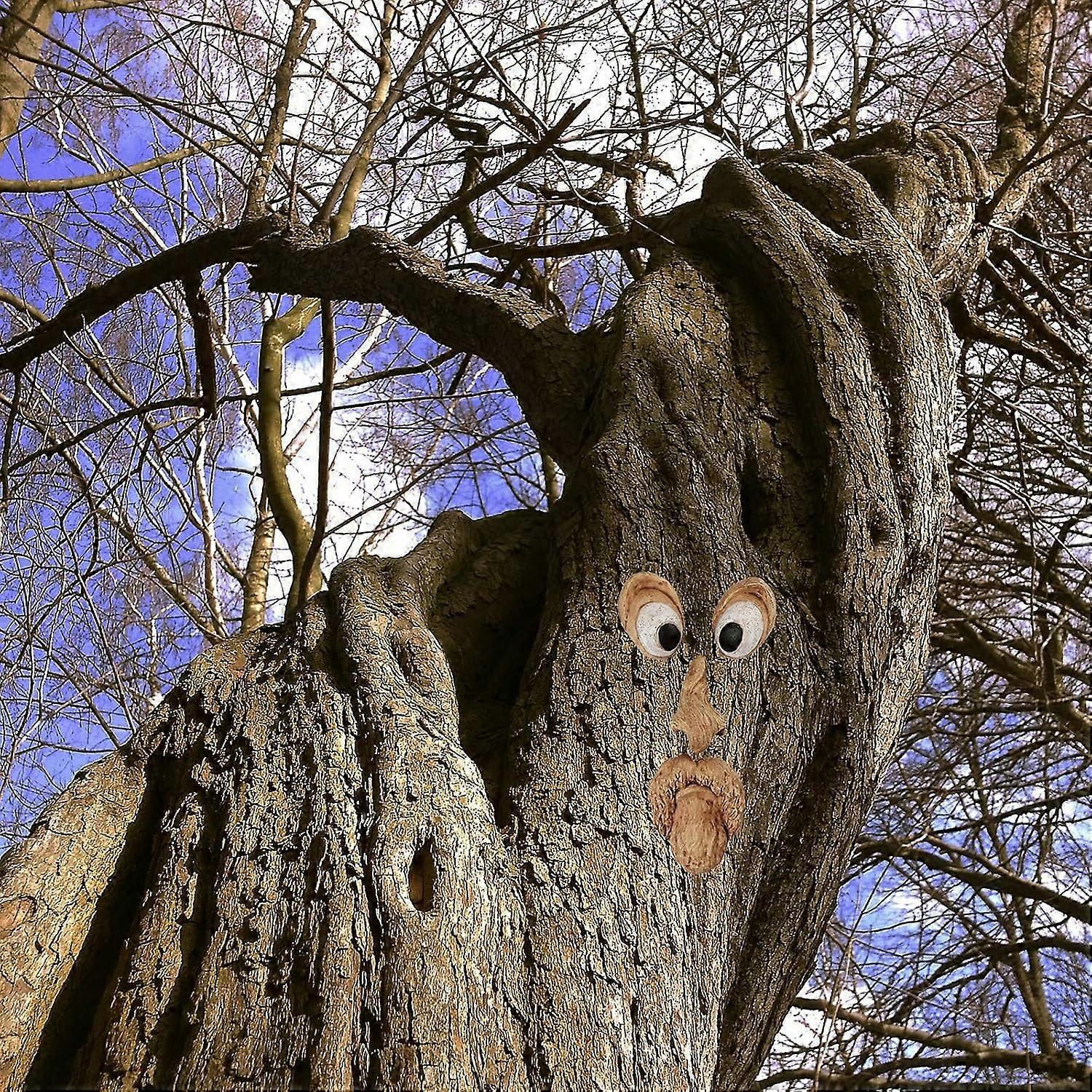 Old Man Tree Hugger Tree Face Decor Statues Bark Ghost Face Facial ...