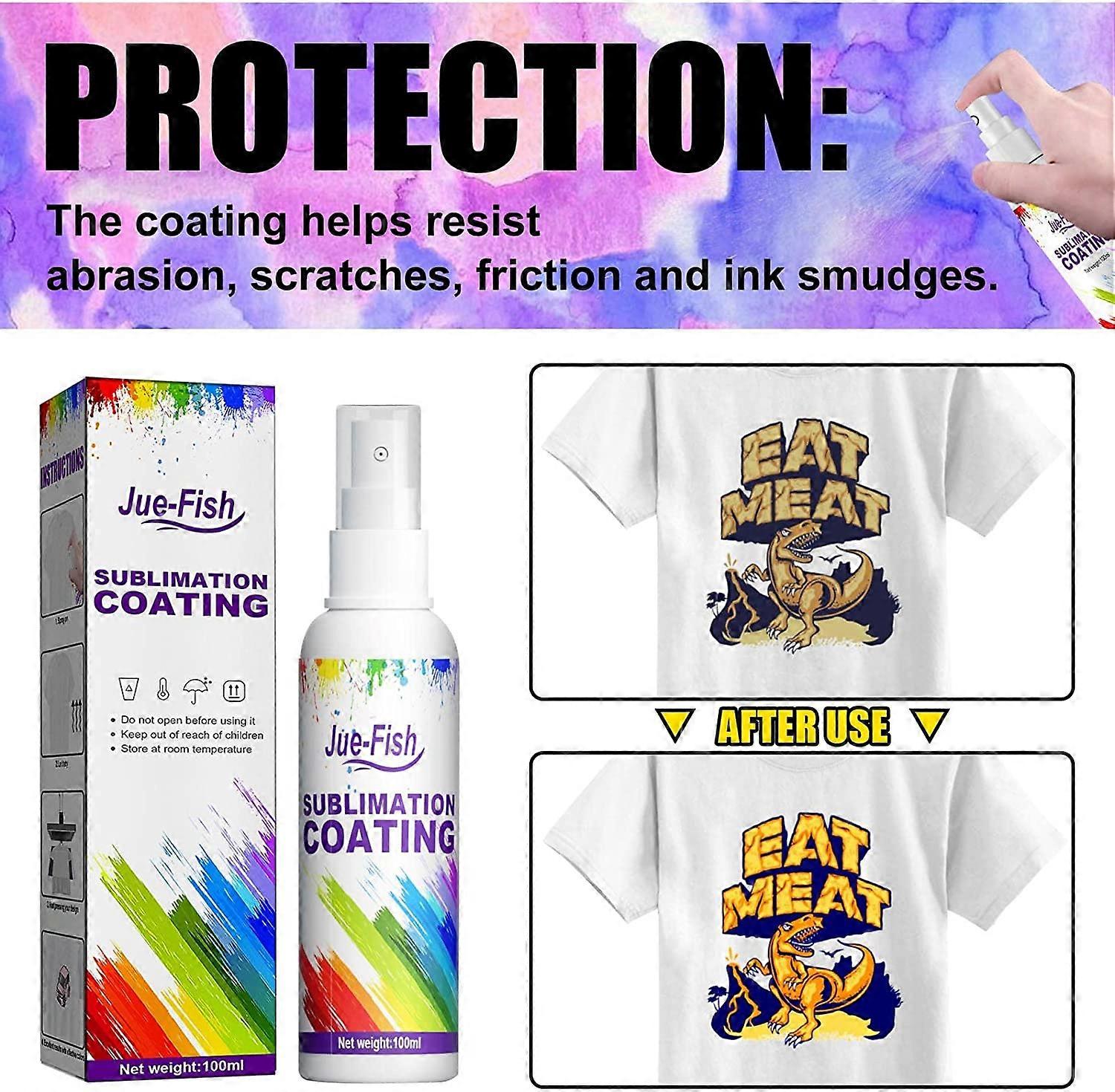 Sublimation coating spray for cotton T-shirts all fabrics, including ...