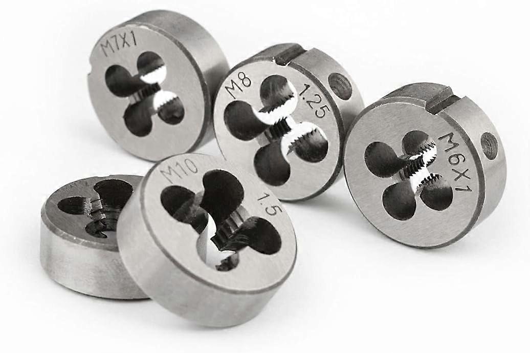 Taraud métrique et matrice Set 40 pièces M3-M12 Kit de tarauds en acier Filages de filetage ...