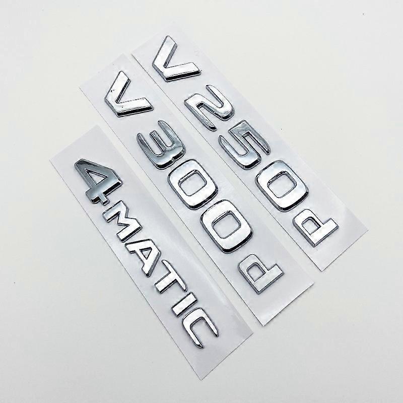3D Letters V250d V300d NIGHT EDITION ABS Emblem for Mercedes Benz V ...