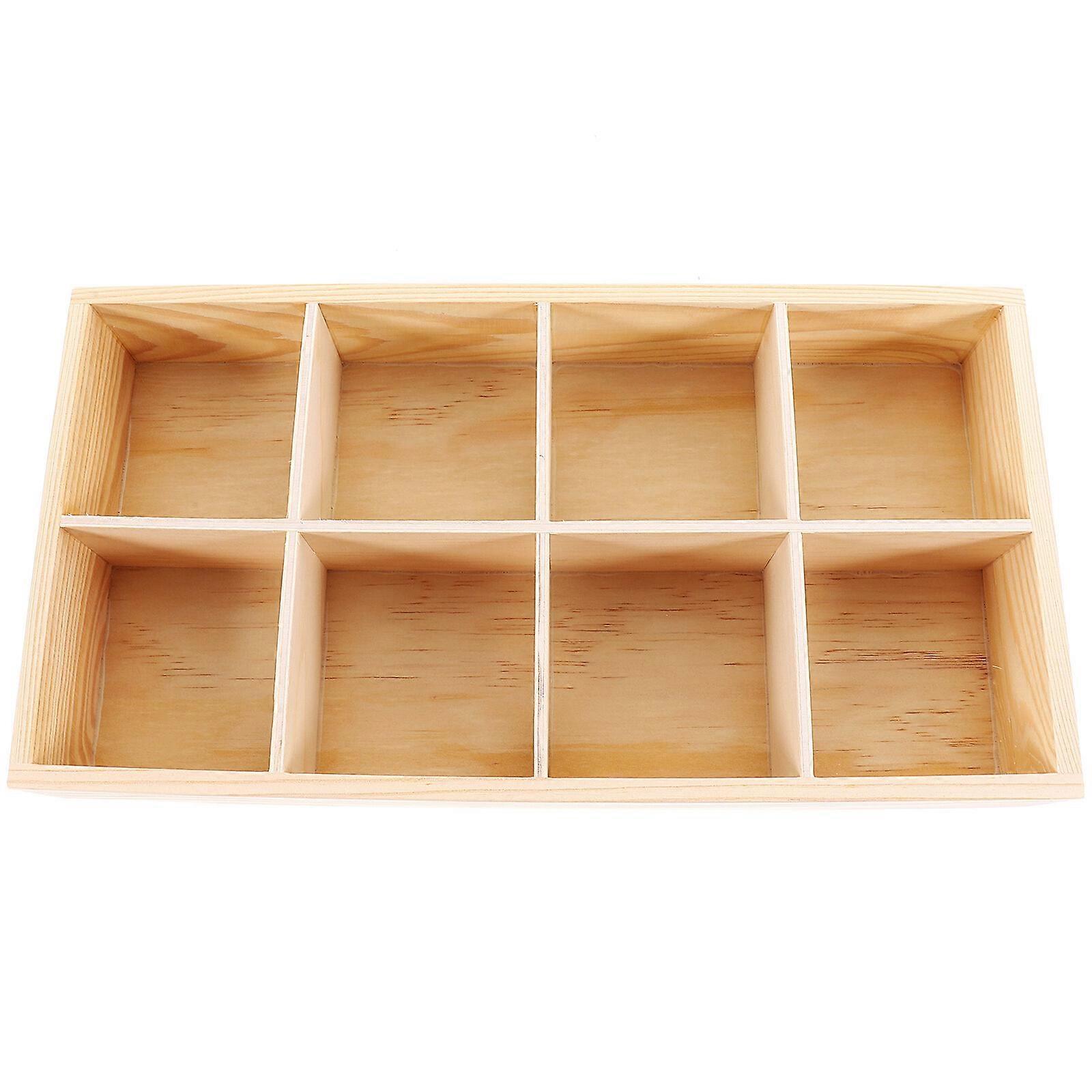 Succulent Planter Box Wooden Planter Divider Box Wood Plants Pot Tray ...
