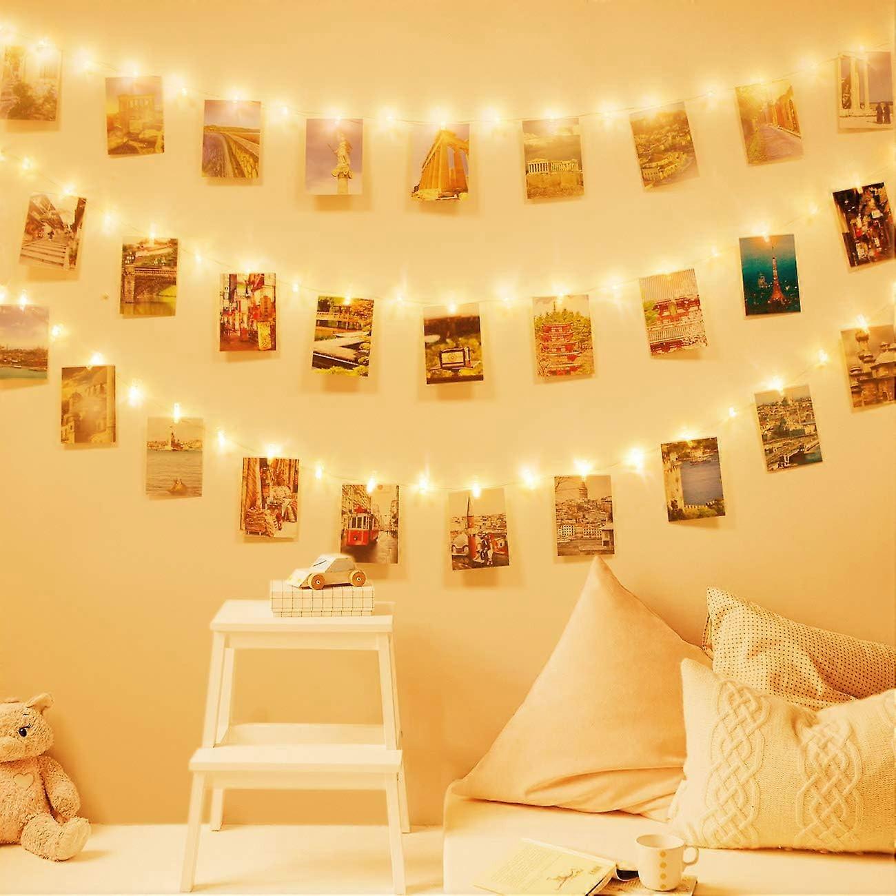 Promotional sales 100LED Photo Clip String Lights, 10M Photo Clip Fairy ...