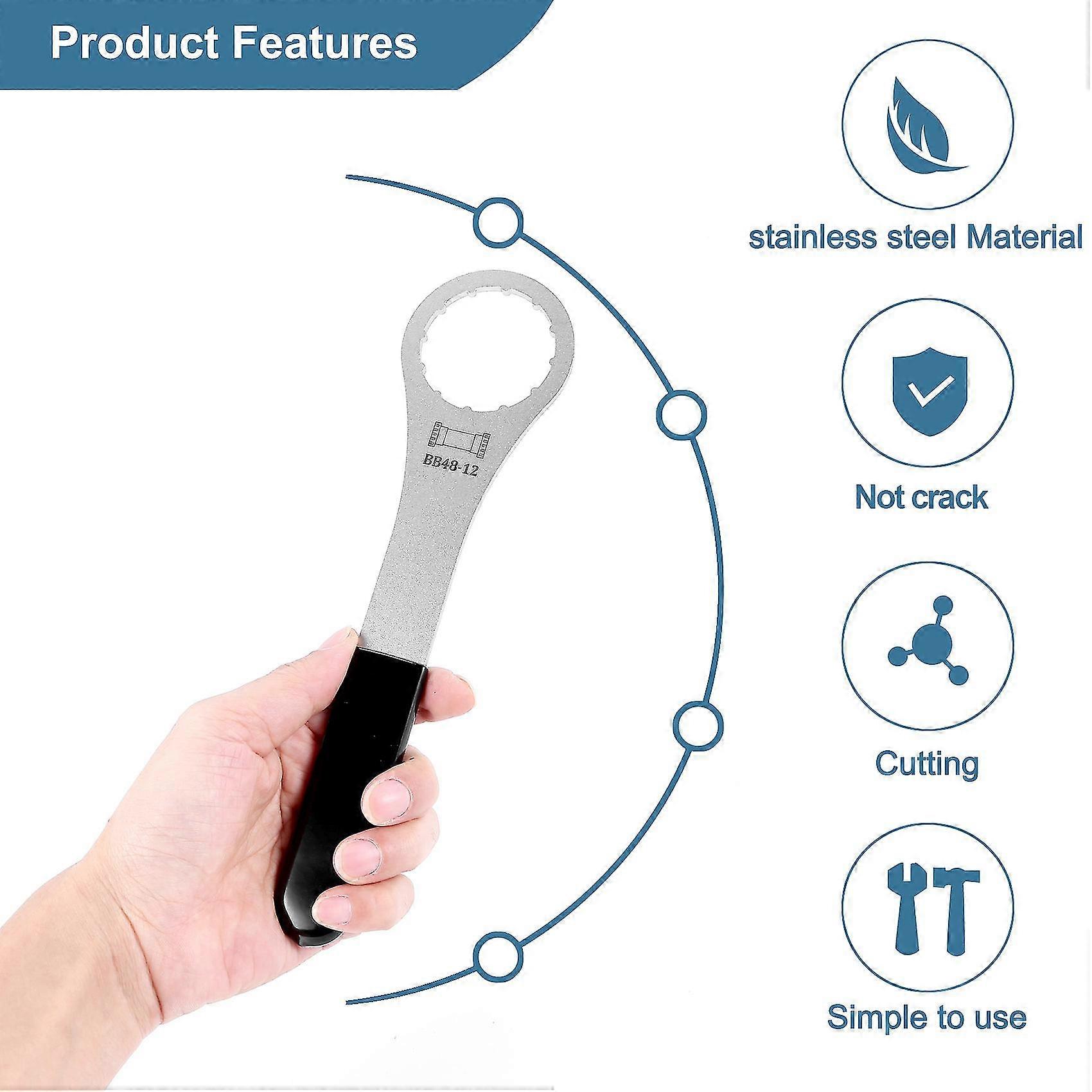 Bicycle Bottom Bracket Wrench Spanner Repair Tool Bb48-12 12teeth For ...