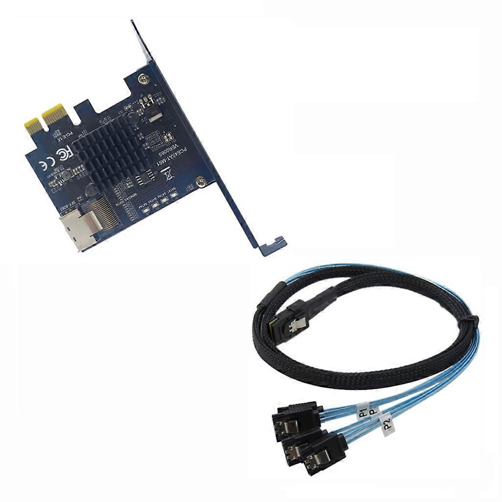PCIE to Mini SFF-8087 Expansion Card Support 4Port SATA 3.0 6Gbps HDD ...