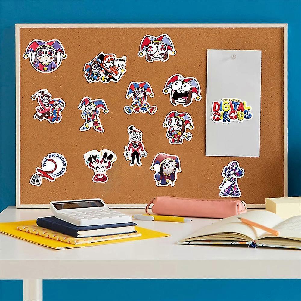 56pcs Amazing Digital Circus Stickers, Diy Waterproof Graffiti Decals ...