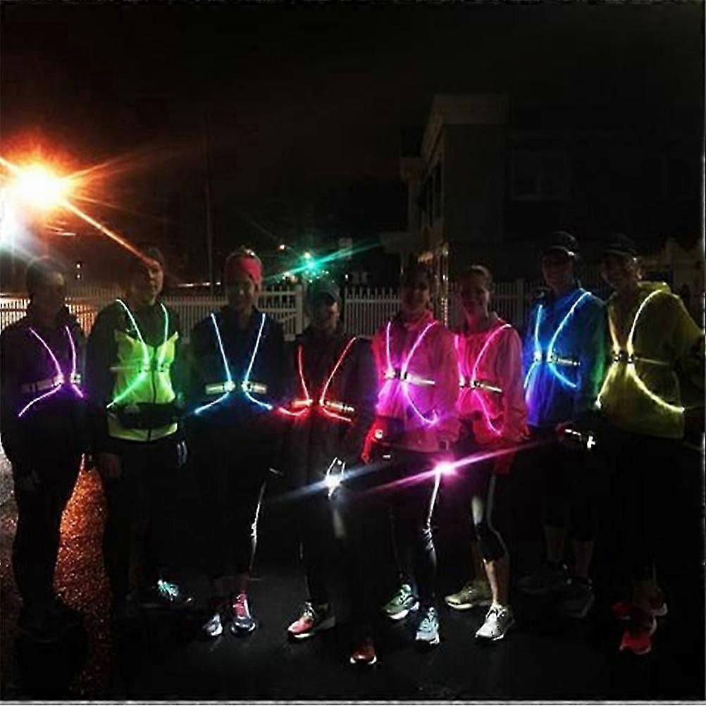 Outdoor 360 Reflective Led Flash Driving Vest High Visibility Night ...