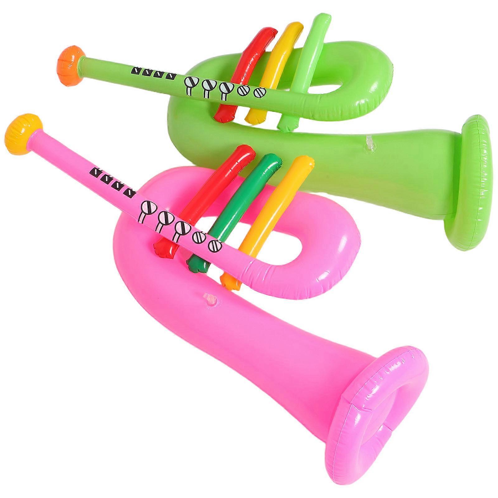 Inflatable Trumpet Set Fun PVC Musical Party Prop for Boys ...