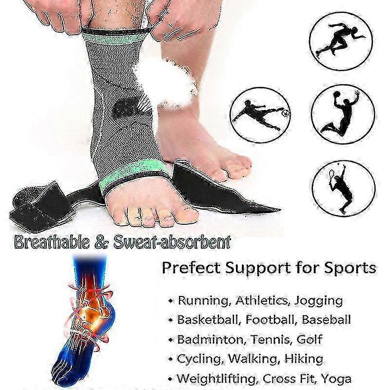 Compression Ankle Brace for Heel Pain, Plantar Fasciitis & Achilles ...