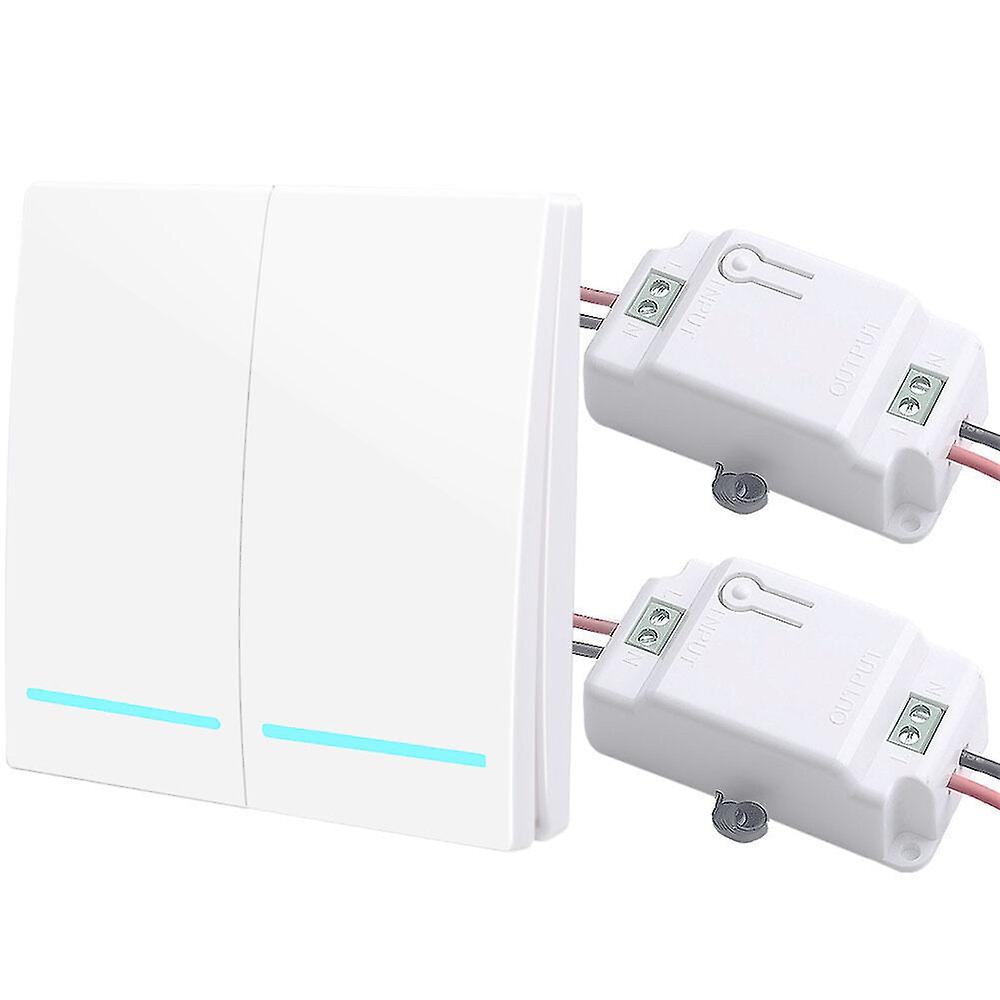 Wireless wall switch smart led indicator 1/2/3 gang 433mhz wall touch ...