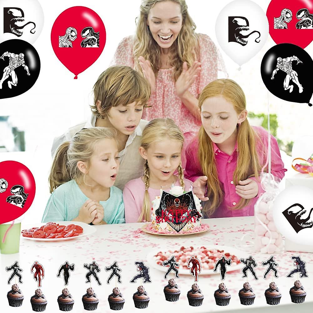 Venom Party Balloon Decorations, 32pcs Venom Theme Party Decorations ...