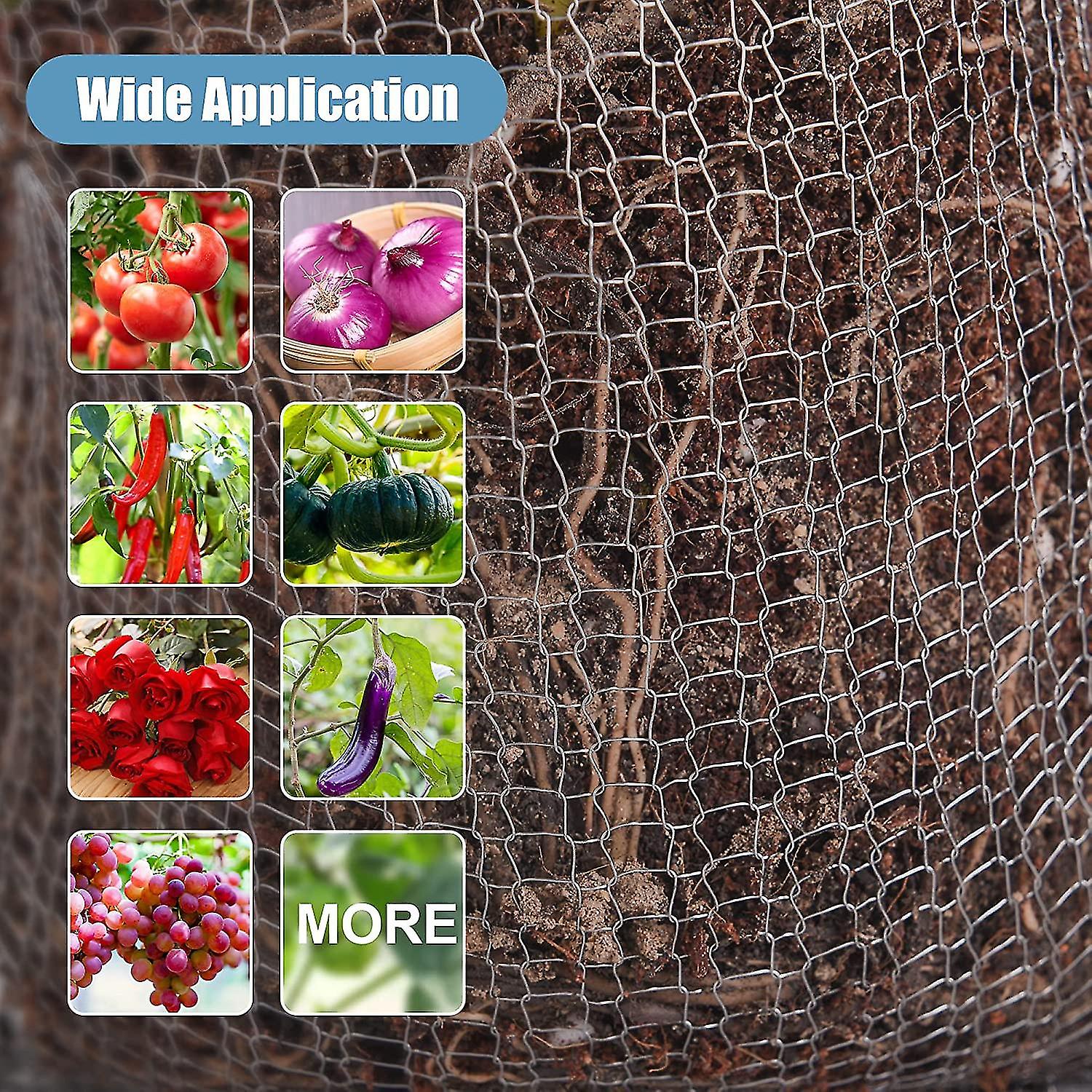 3 Pcs Plant Root Guard Baskets Gopher And Vole Wire Baskets,stainless ...