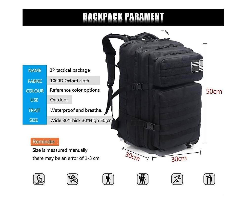 Military Tactical Backpack Large Army 3 Day Assault Pack Molle Bag ...