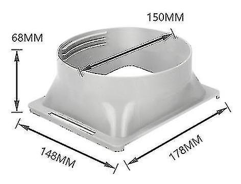 Portable Air Conditioner Window Pipe Interface Exhaust Hose Connector ...