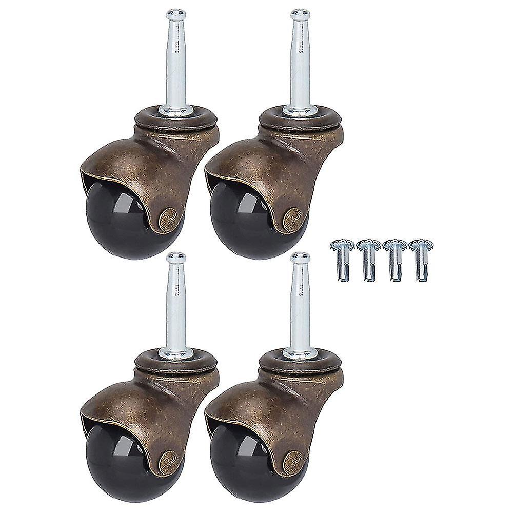 4pcs Caster Wheel 8x38mm Office Home Computer Chair Caster Stem Caster ...