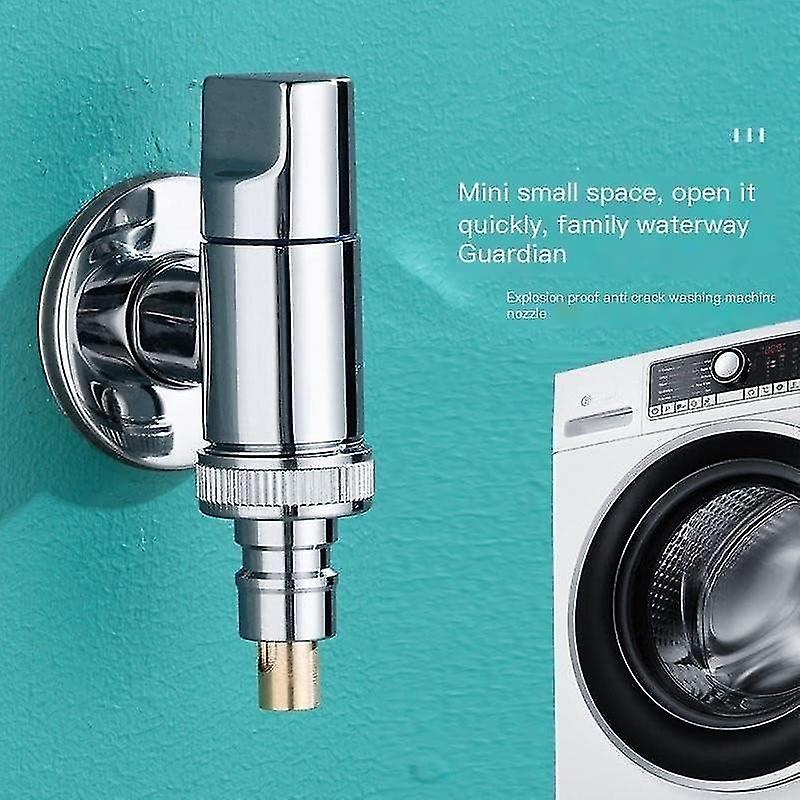 Automatic water stop valve, brass washing machine faucet, laundry ...