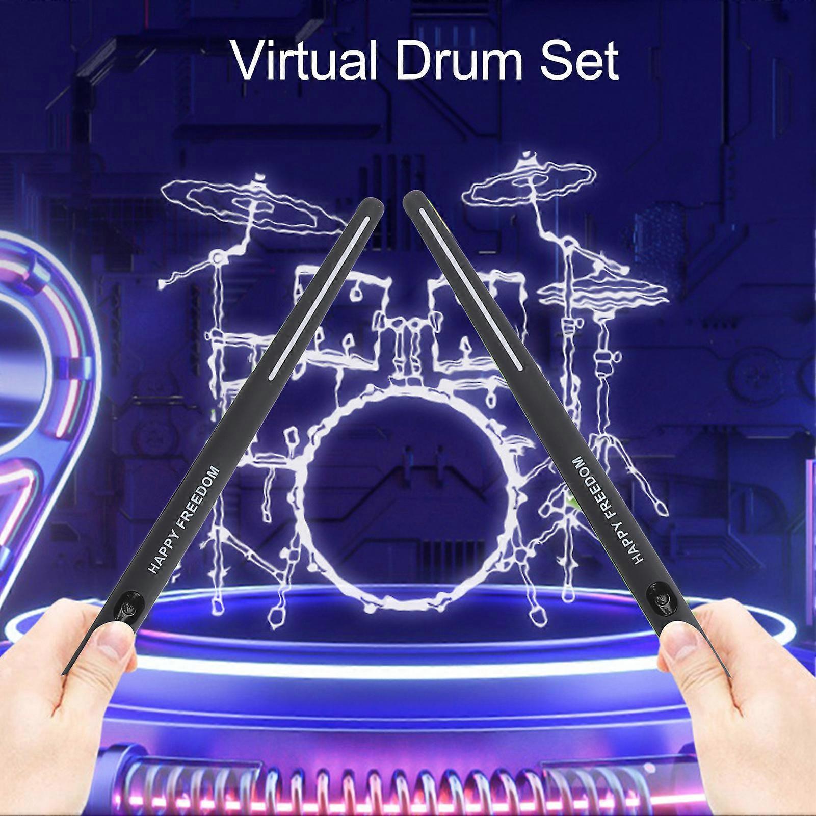 Virtual Drum Kit Portable Virtual Reality Drum Set Electronic Drum Set ...