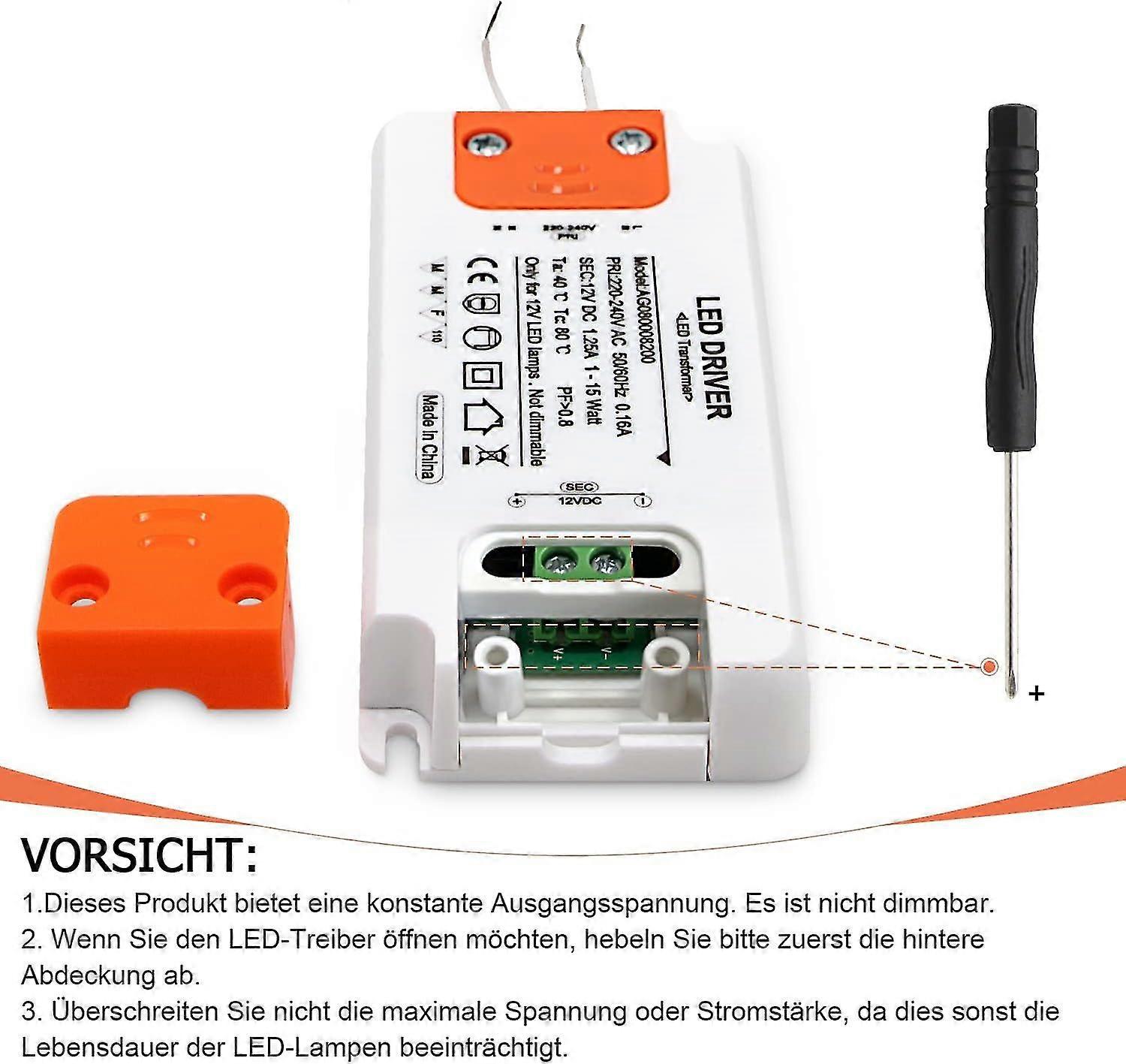 Led Transformer Input 220-240v Output Dc 12v 1.25a 15w Led Bulb Driver ...
