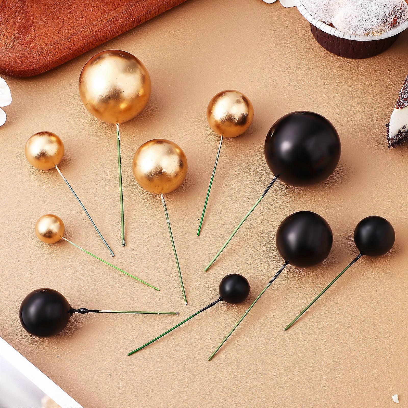 30 Pcs Ball Cake Toppers Cake Balls Cake Pick Cake Toppers Cupcake ...