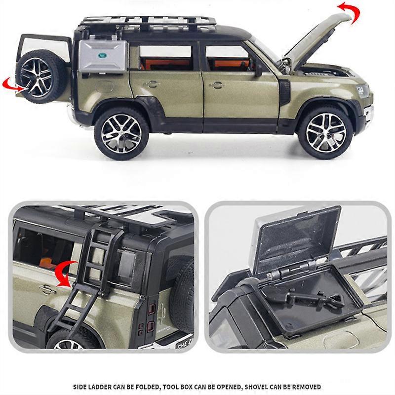 1/24 Range Rover Defender SUV Alloy Car Model Diecast & Toy Metal Off ...