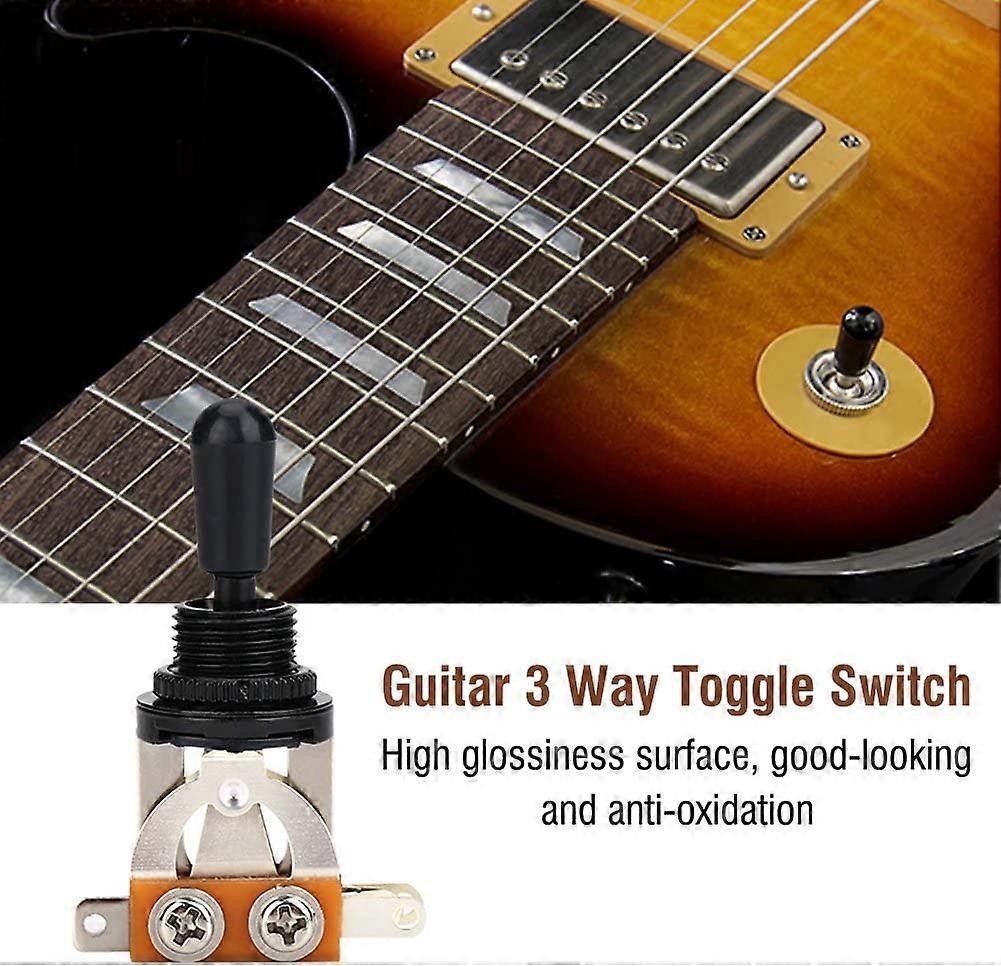 3-Way Guitar Toggle Switch Metal Pickup Selector Switch with Brass Tip ...