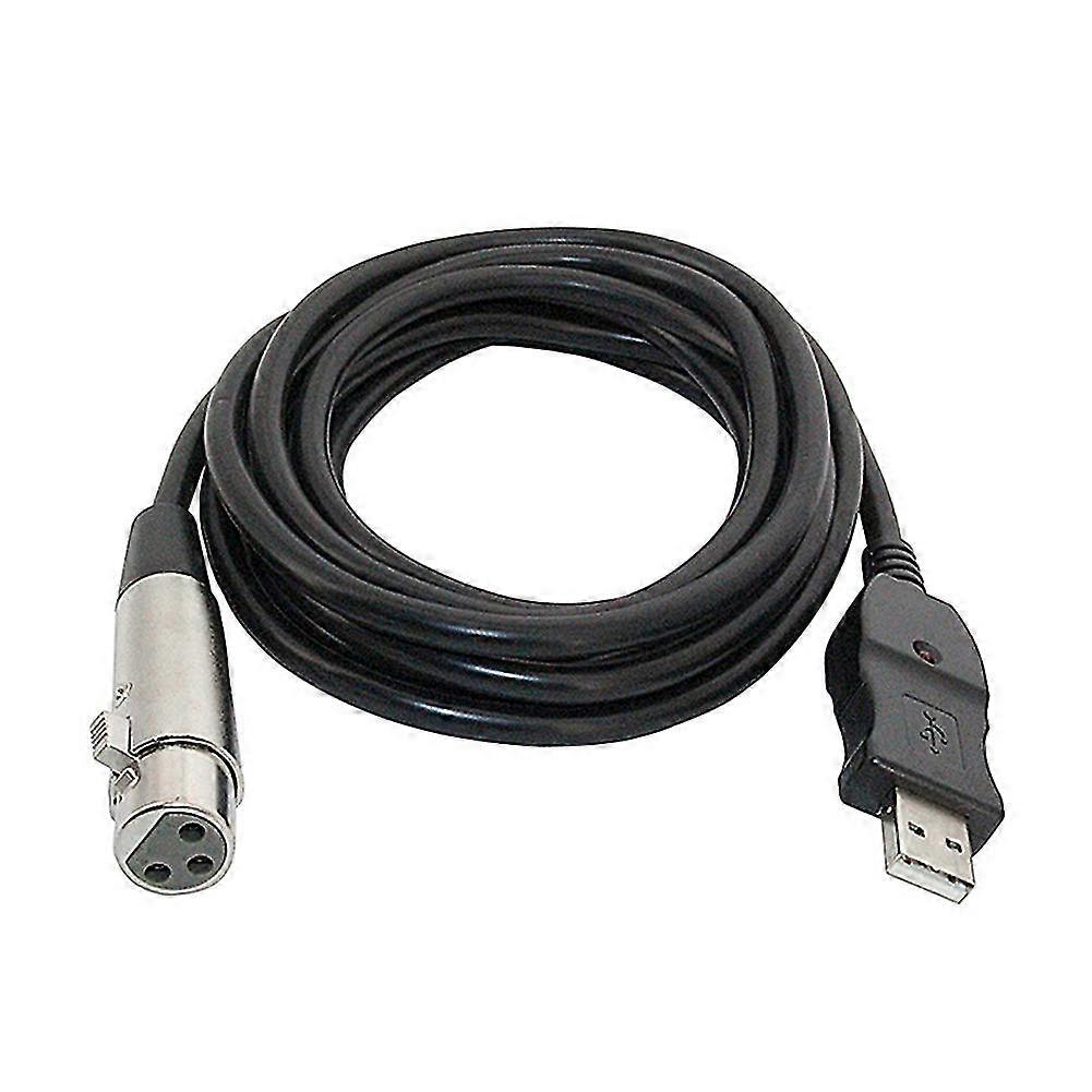 2.8 Meter Usb To Xlr Female Microphone Cable Computer Connecting ...