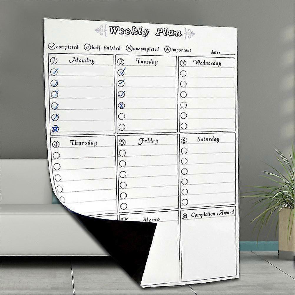 Magnetic Whiteboard Magnetic Weekly Planner Weekly Planner Fridge ...