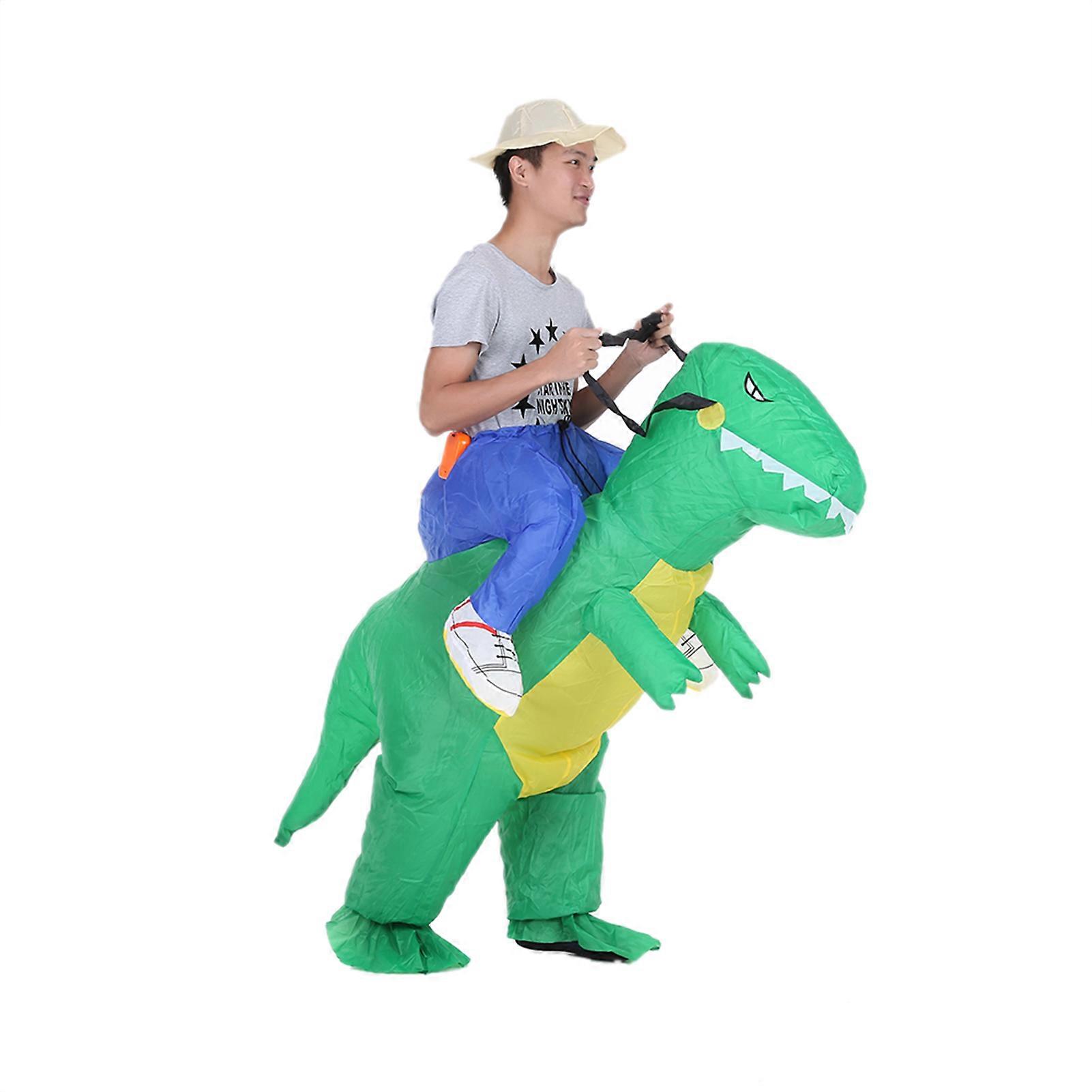 Irishom Cute Adult Inflatable Dinosaur Costume Suit Air Fan Operated ...