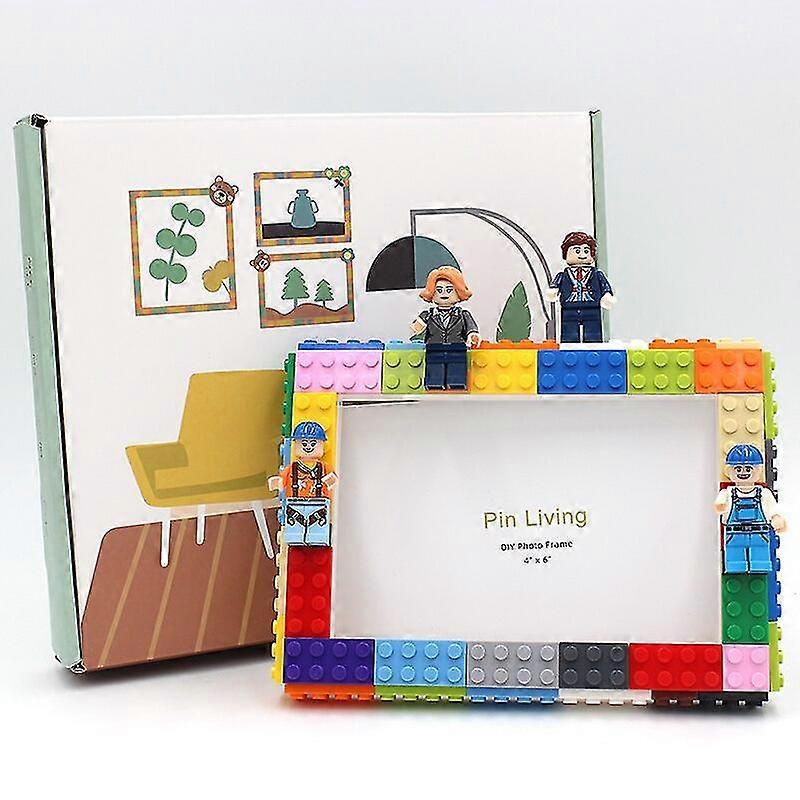 Diy Children's Building Block Photo Frame, Stage Setting, Character ...