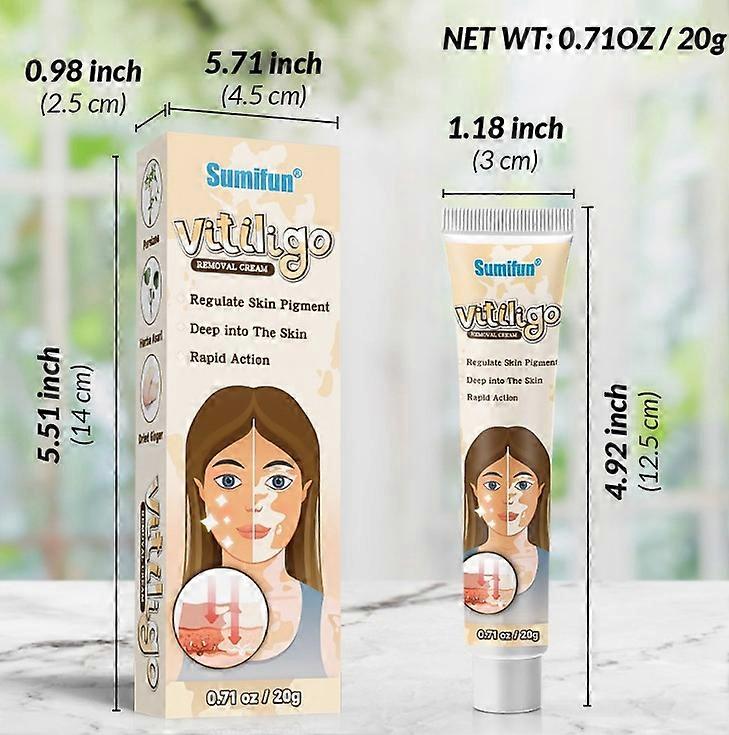 Vitiligo Cream, White Spots Vitiligo Treatment Ointment to Improve Skin ...