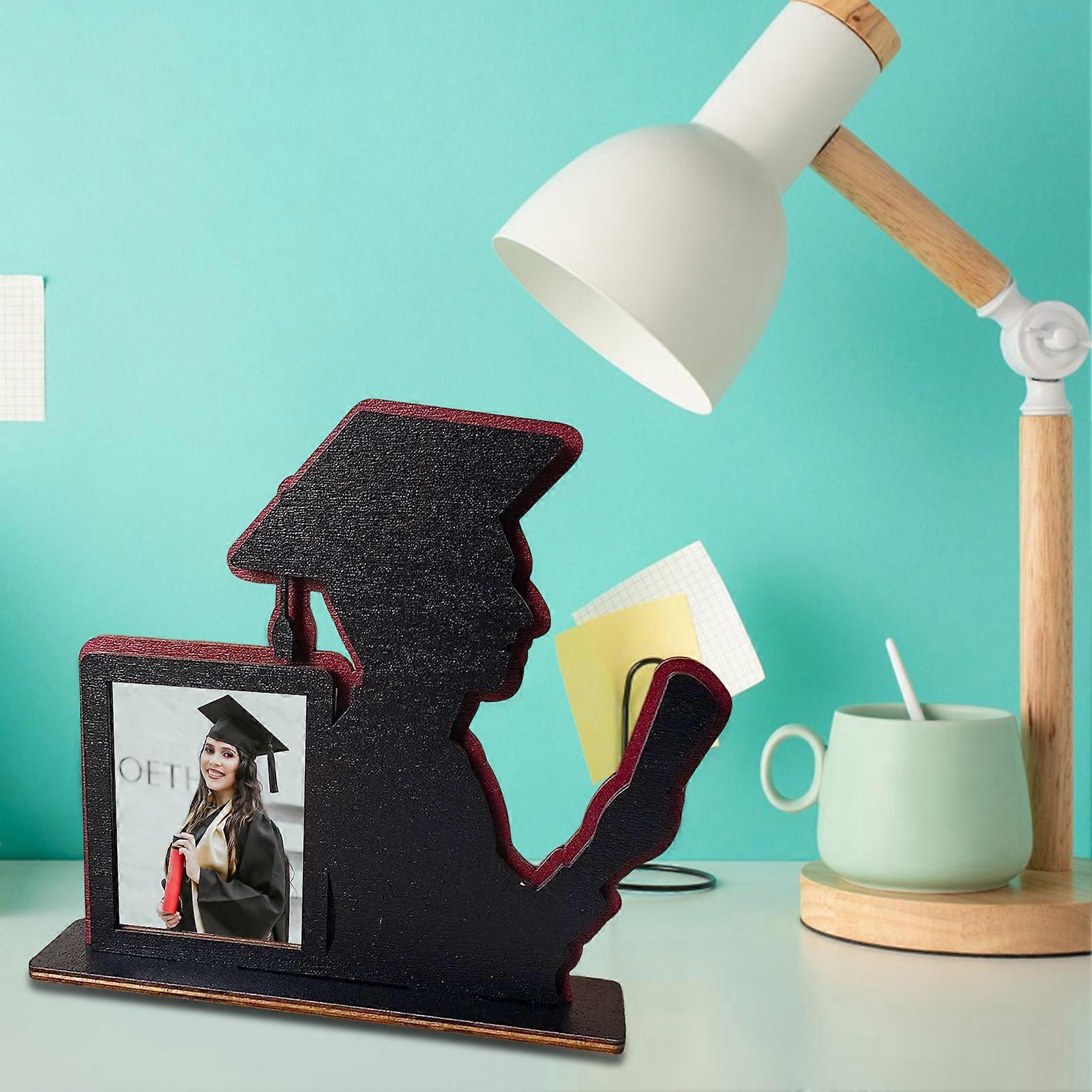 2024 Graduation Photo Wooden Frame Male Female Graduates Outline 3D ...