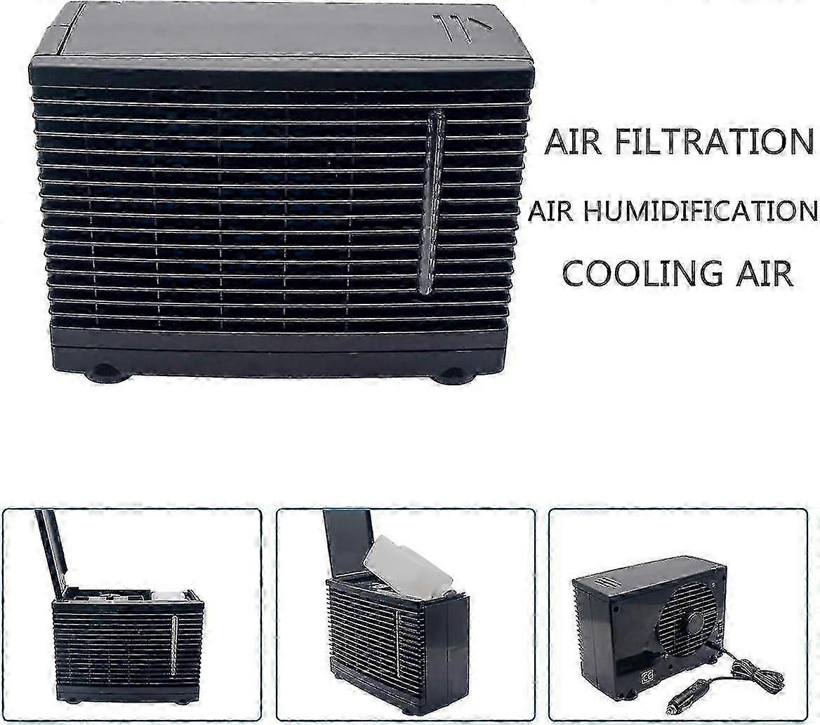 Tcgg-12v Car Auto Evaporative Air Conditioner Portable Water Ice Fan ...