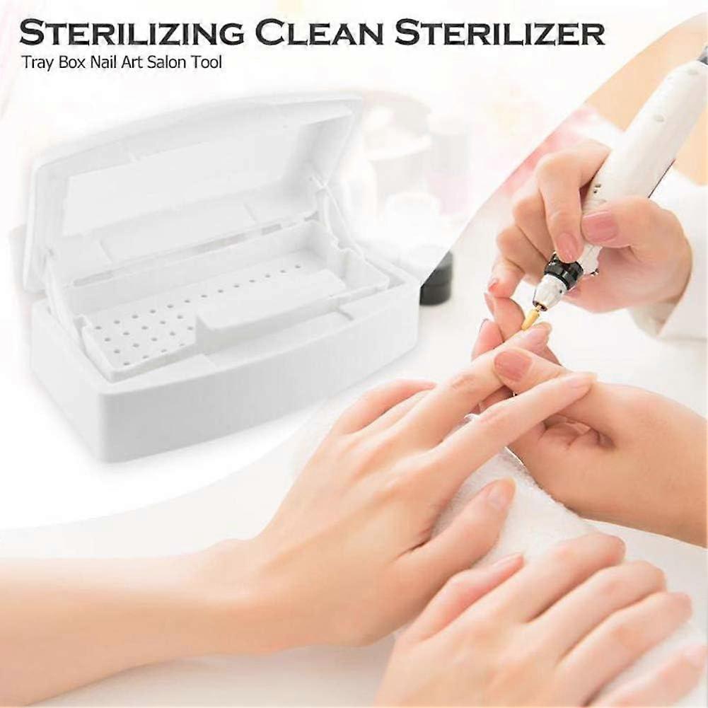Nail Tools Sterilizer Tray, Clean Plastic Sterilizer Storage Box Nail ...