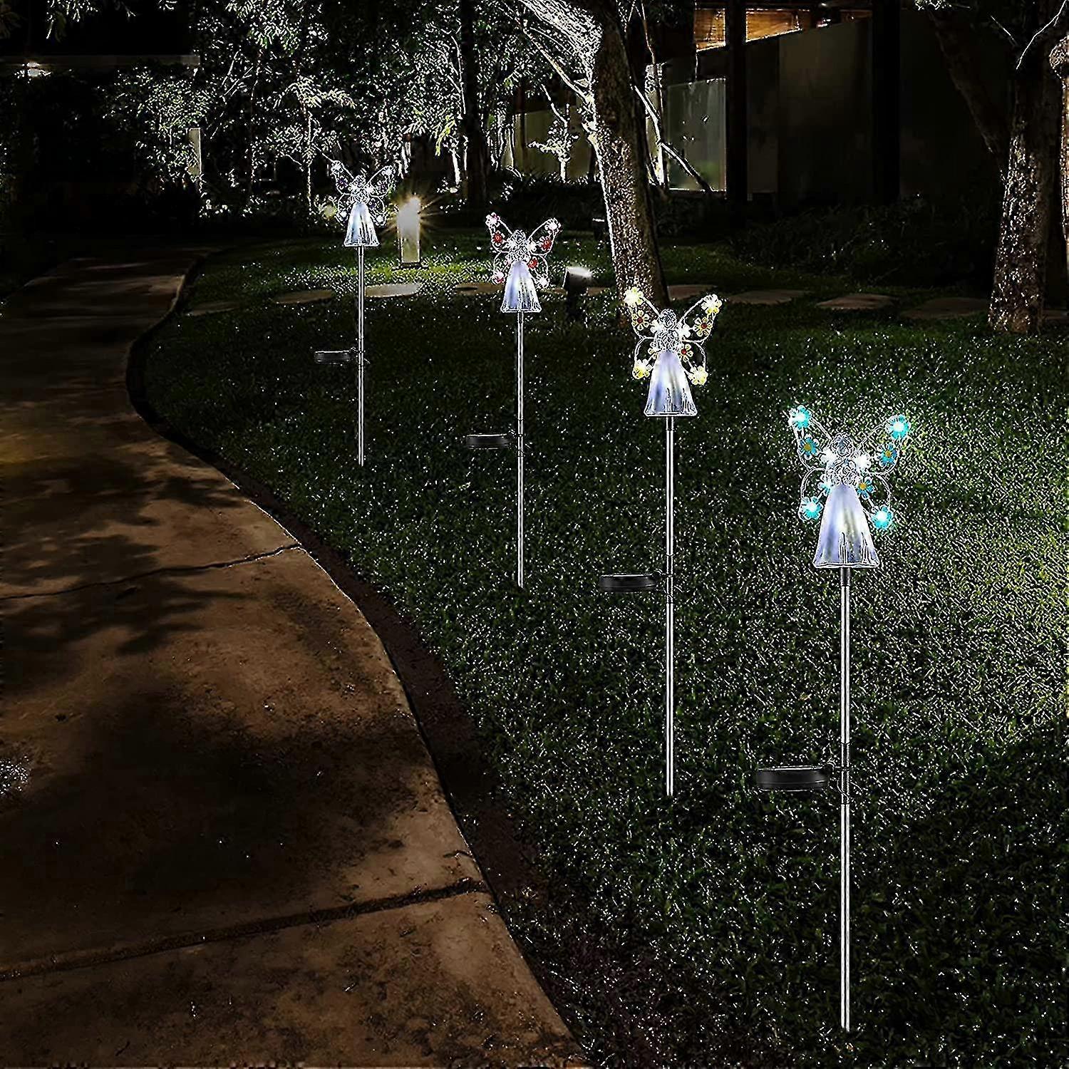 Solar Angel Garden Stake Lights, Angel Statue Solar Lights Eternal ...