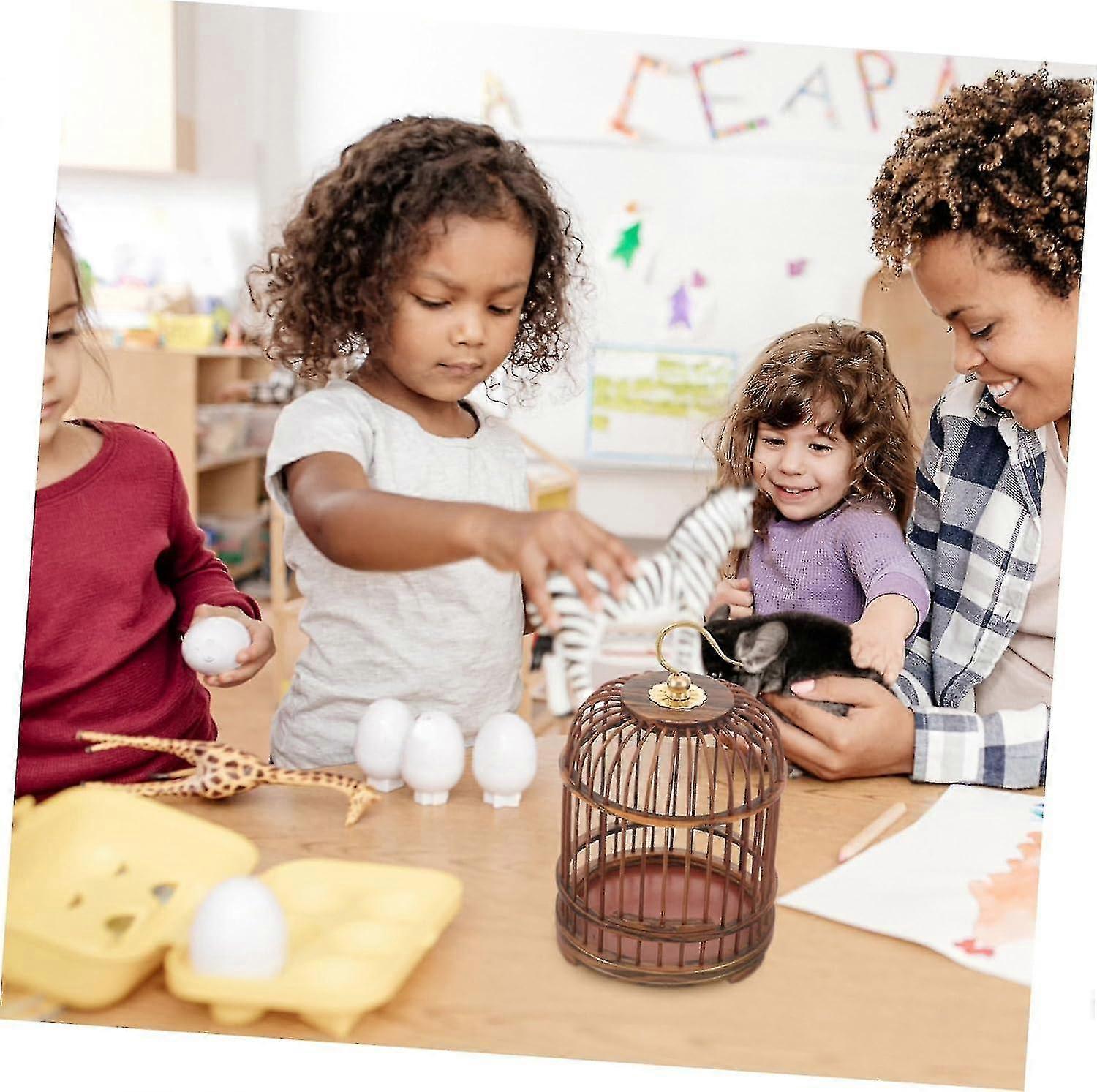 Vintage Retro Wooden Bird Cage - Outdoor Decor And Pet Cage With Metal ...