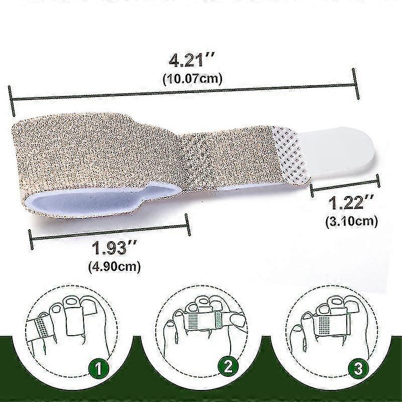 [10x] Toe Bandages, Broken Toe Splints, Padded To Correct Hammertoes ...