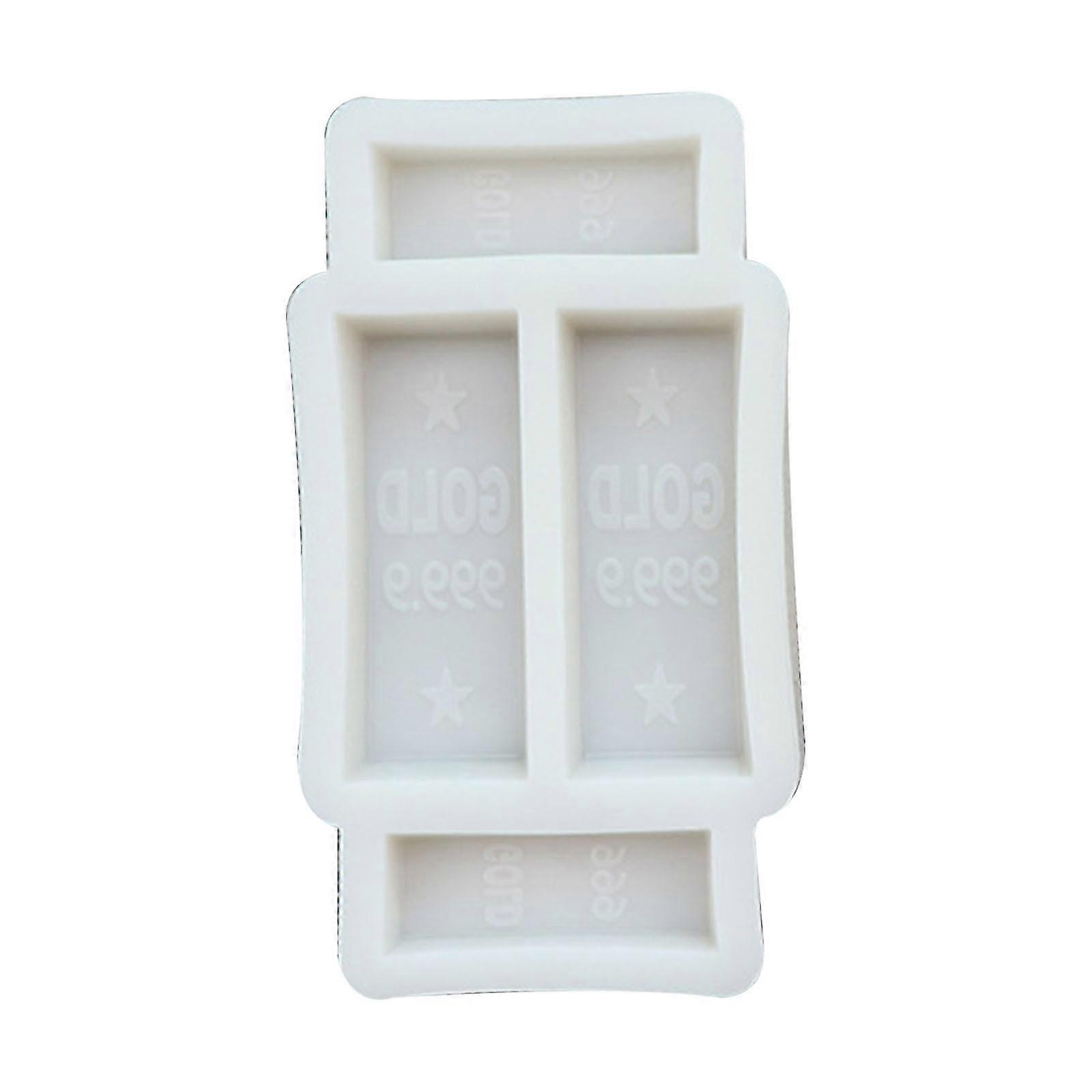 3d Gold Bar Gold Brick Silicone Mold Diy Chinese Style Cake Chocolate ...