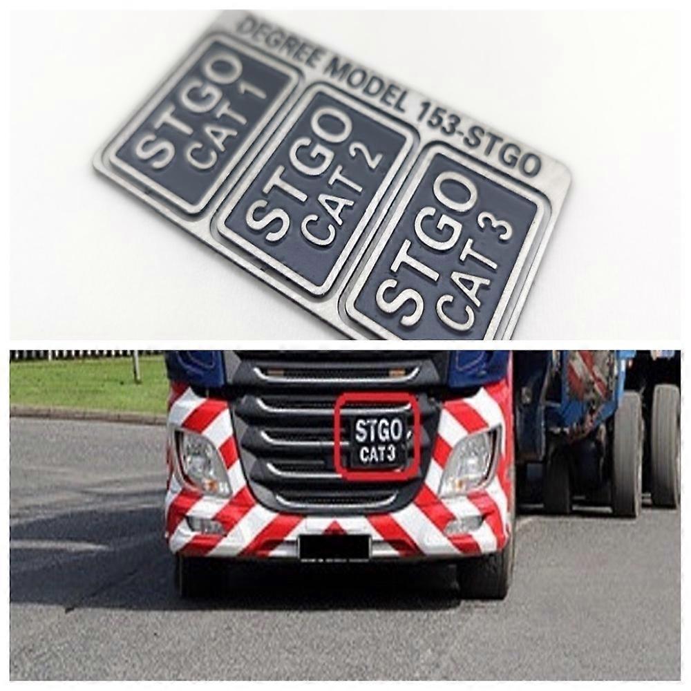 STGO Metal Sign Decorative Board for 1/14 Tamiya Truck Tractor Trailer ...