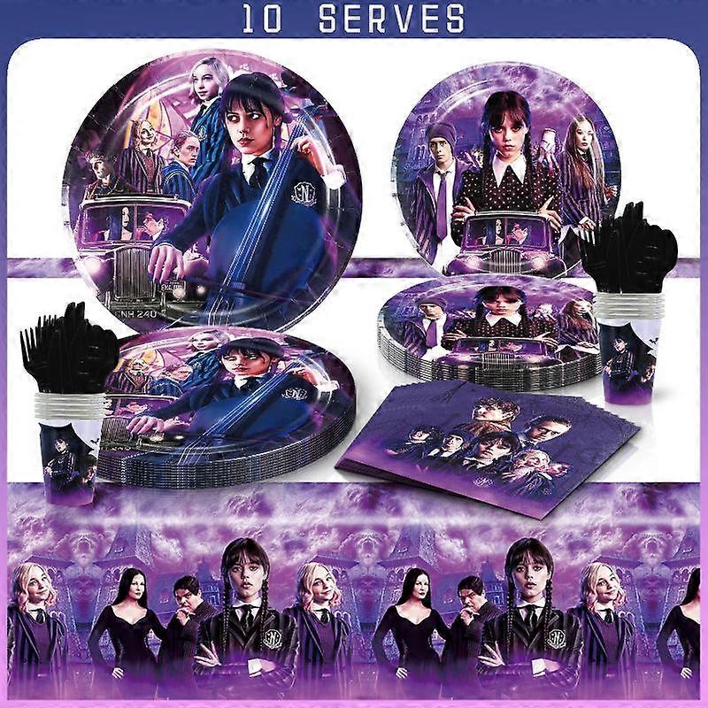 Wednesday Addams Birthday Party Decoration Kids Shower Boys Girl ...