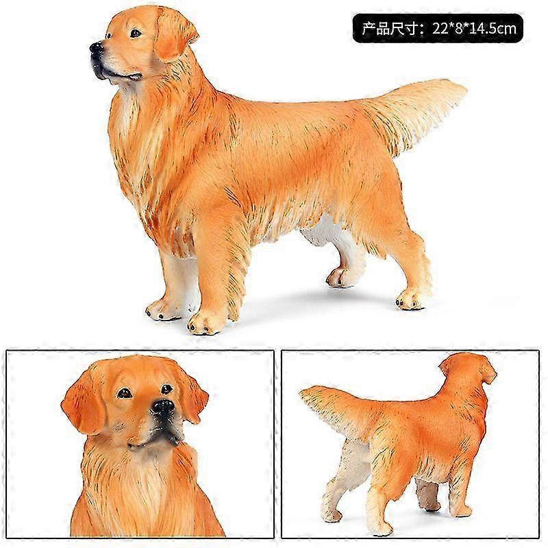 Large Golden Retriever Figure Pet Dog Animal Model Education Toy ...