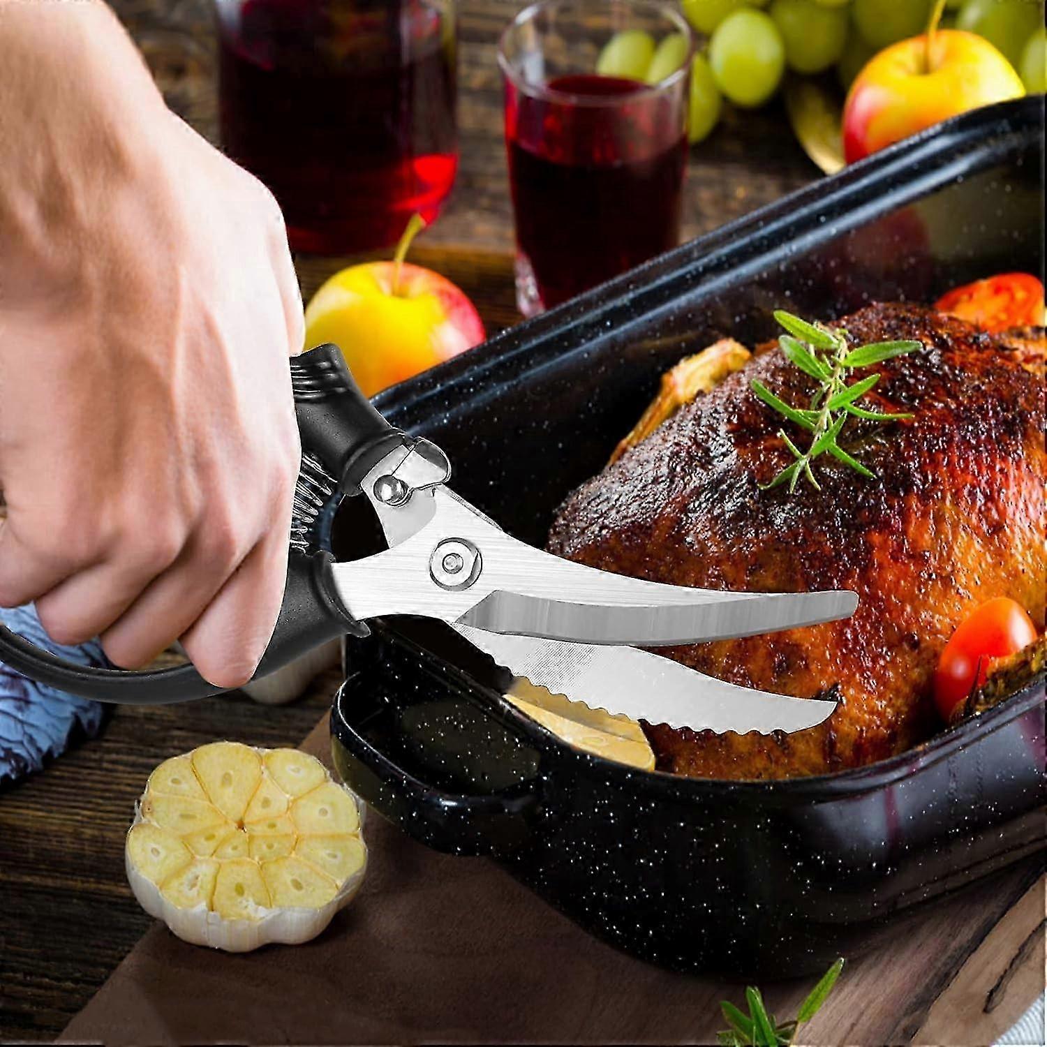 Heavy Duty Kitchen Scissors Multifunction Meat Scissors Chicken Shears ...