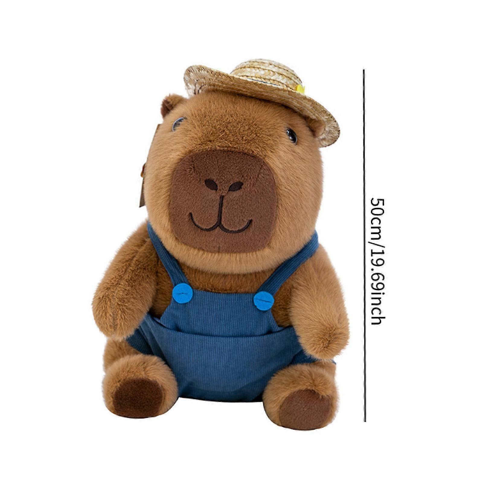 Capybara Plush Toy Realistic 50cm Plush Capybara Doll for Family Kids ...
