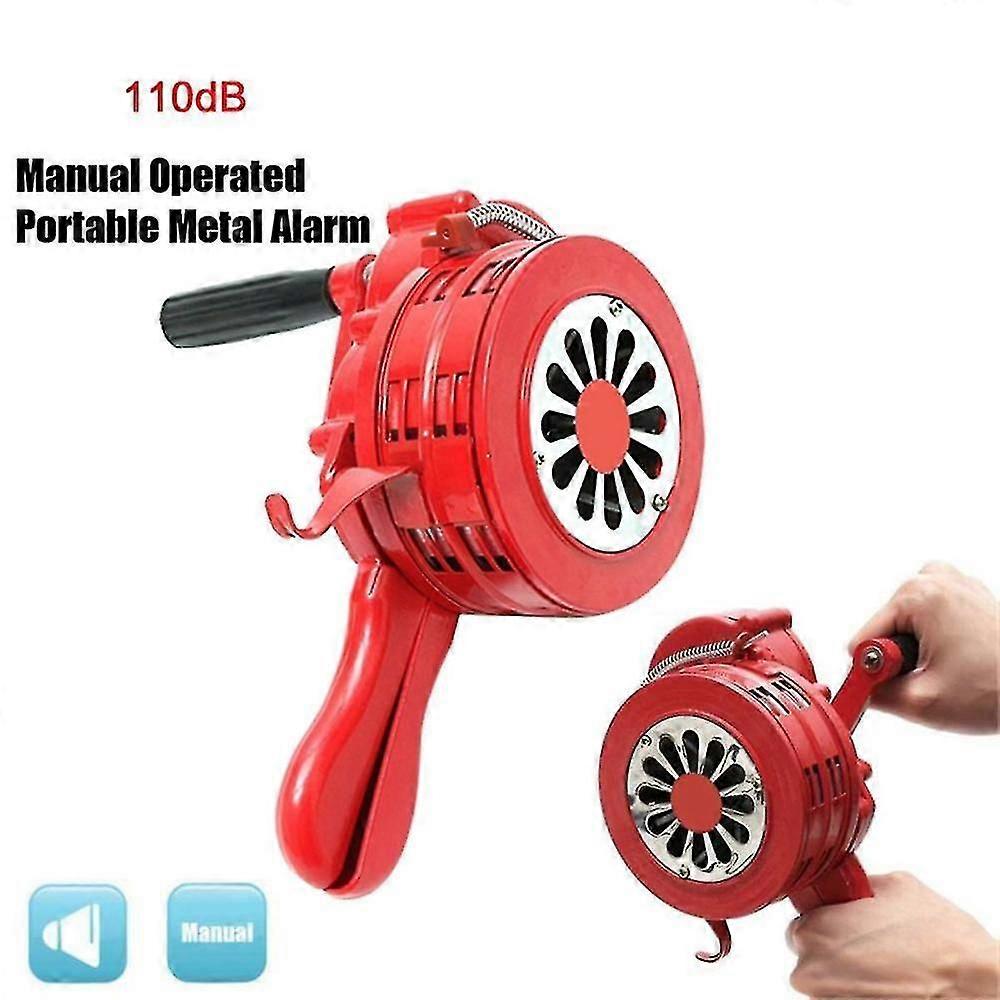 Emergency Hand Crank Siren Horn 110db Manual Operated Safety Alarm ...