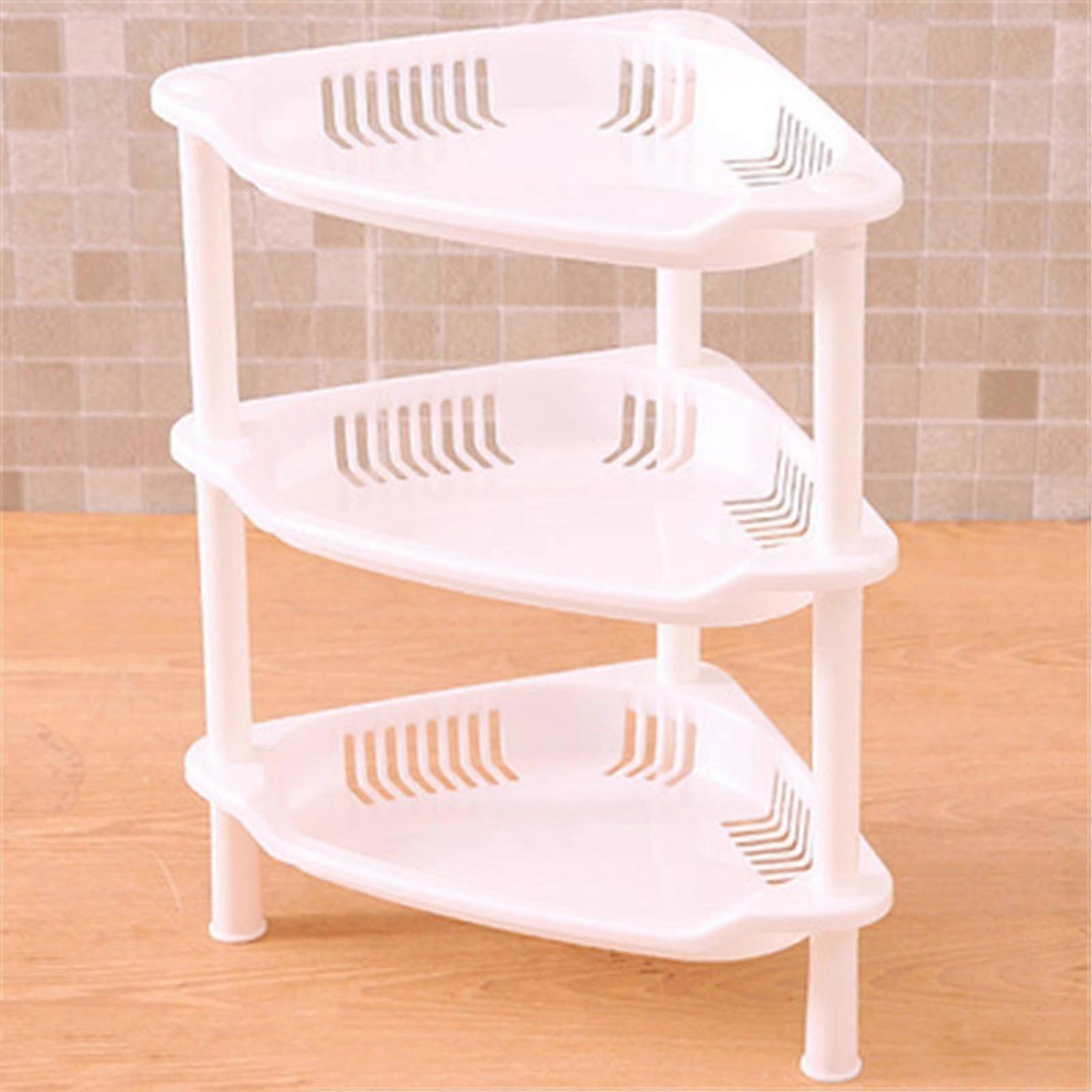 3 Layers Bathroom Standing Shelf Bathroom Stand PP Land Installation ...