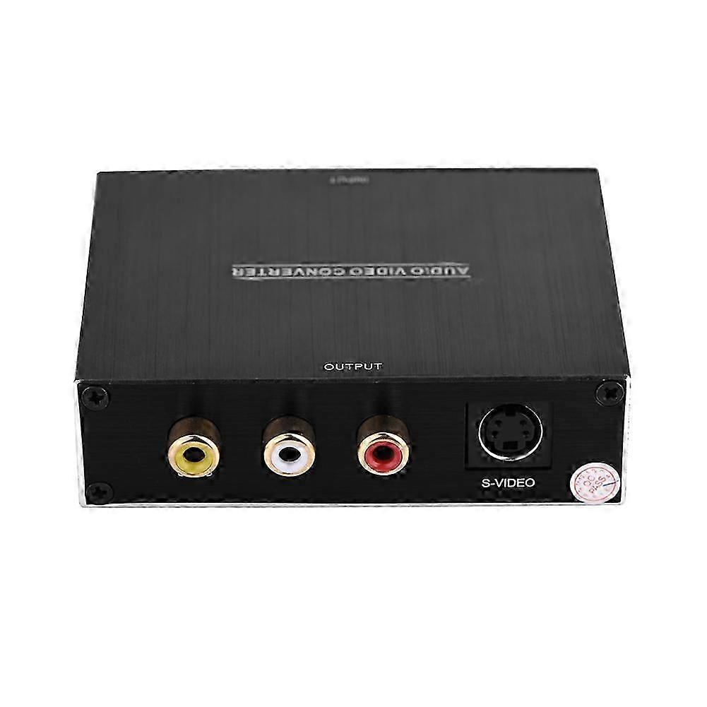 HDMI to AV + S-VIDEO Audio Video Signal Converter 1080P HD Display ...