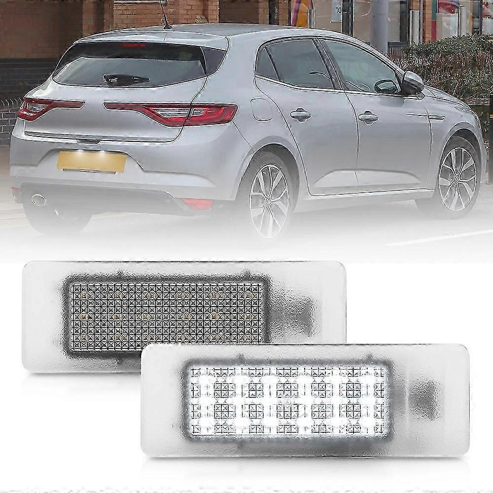 2x Led License Number Plate Car Light For Renault Megane 4 Scenic Iv ...