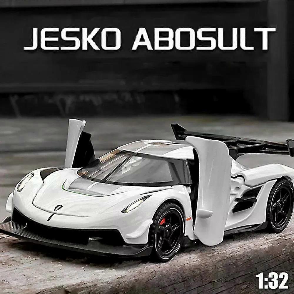Scale 1:32 KNSG Jesko Car Model Toy Alloy Body Rubber Tires Diecast ...