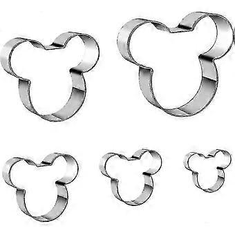 5pcs Cookie Cutter Set, Mickey And Minnie Mouse Cookie Cutters Set For ...