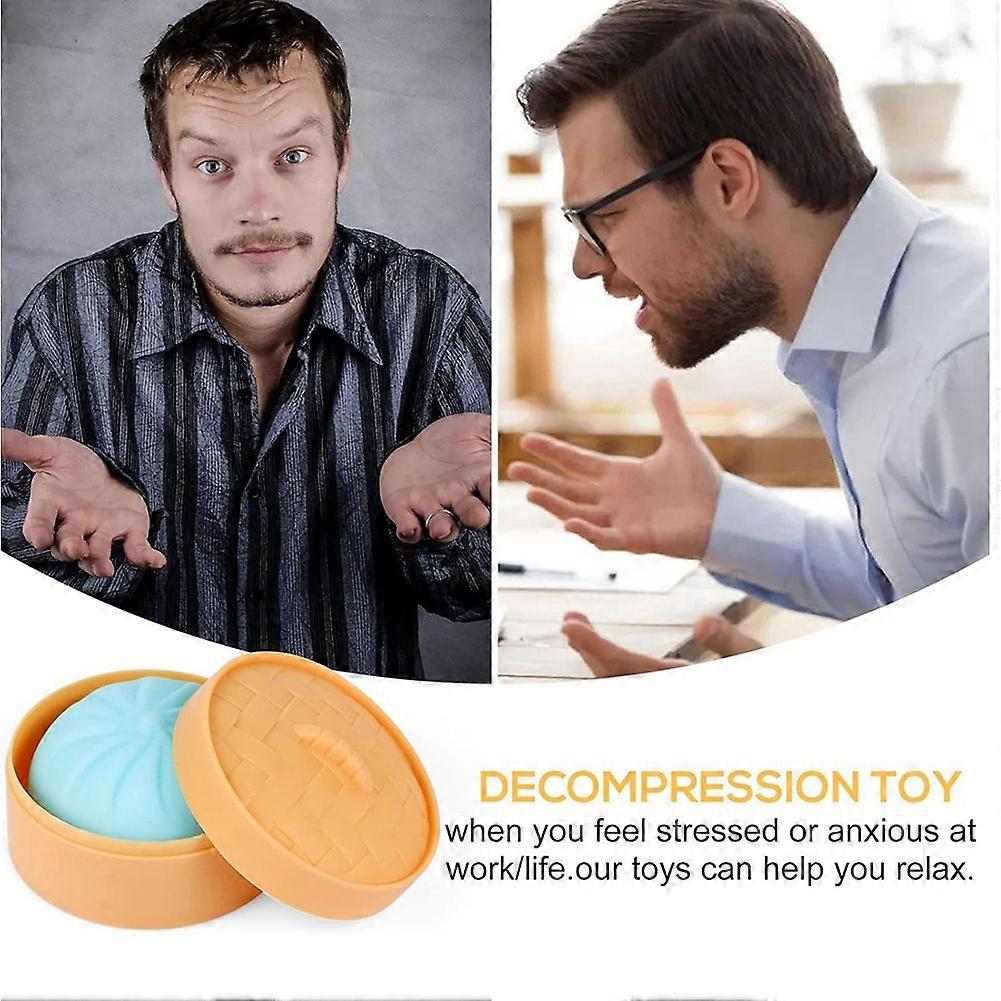 4 PCS Colorful Dumpling Stress Balls Fidget Sensory Toy,Squeeze Dough ...